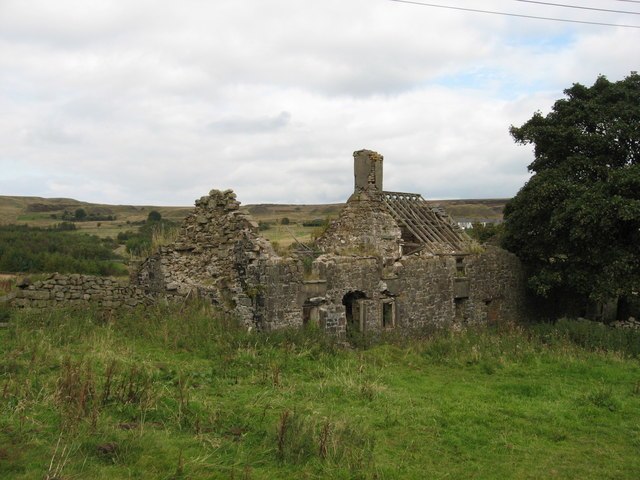 Derelict cottage in the Irish landscape