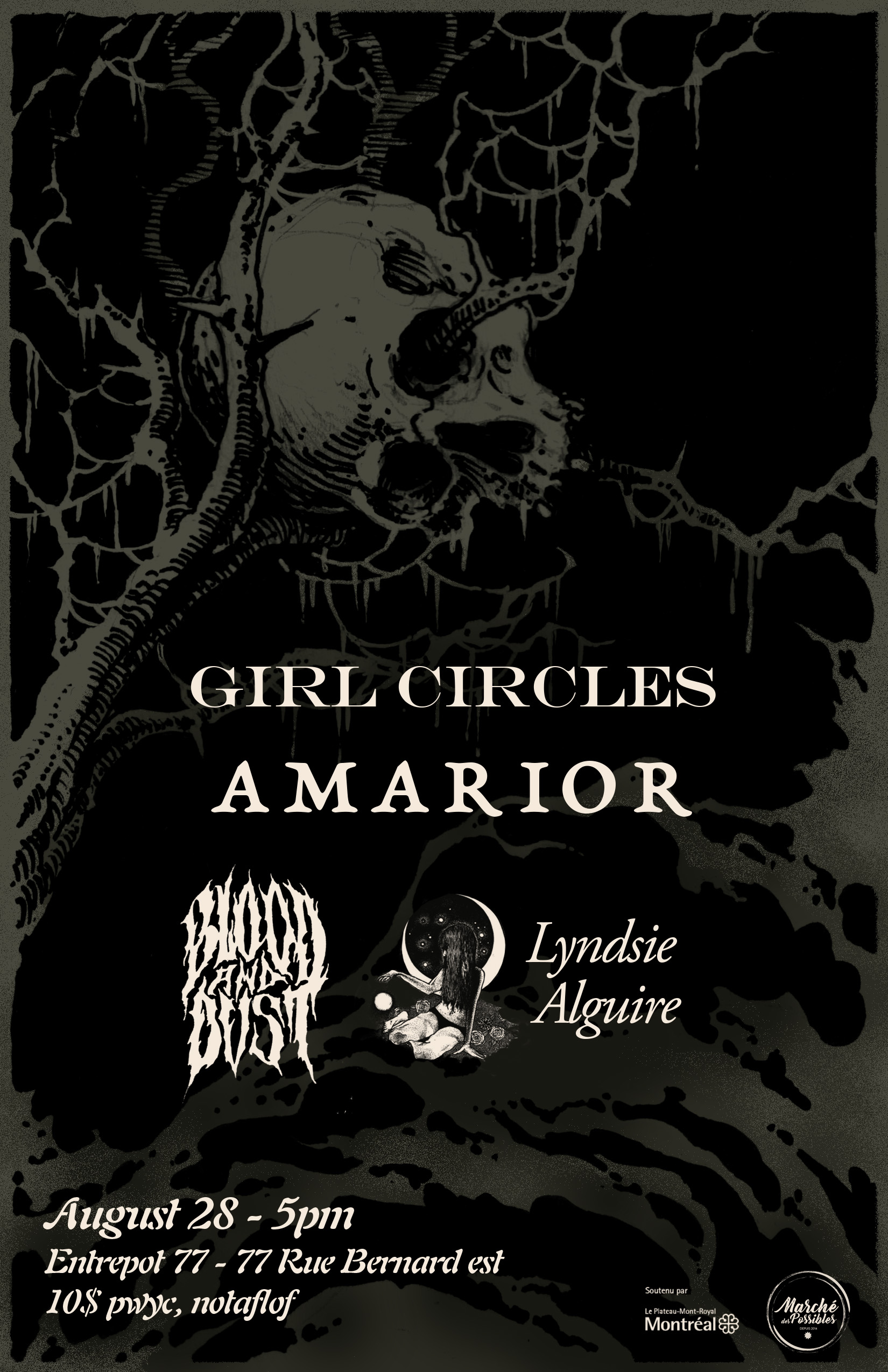 Flyer for a noise show