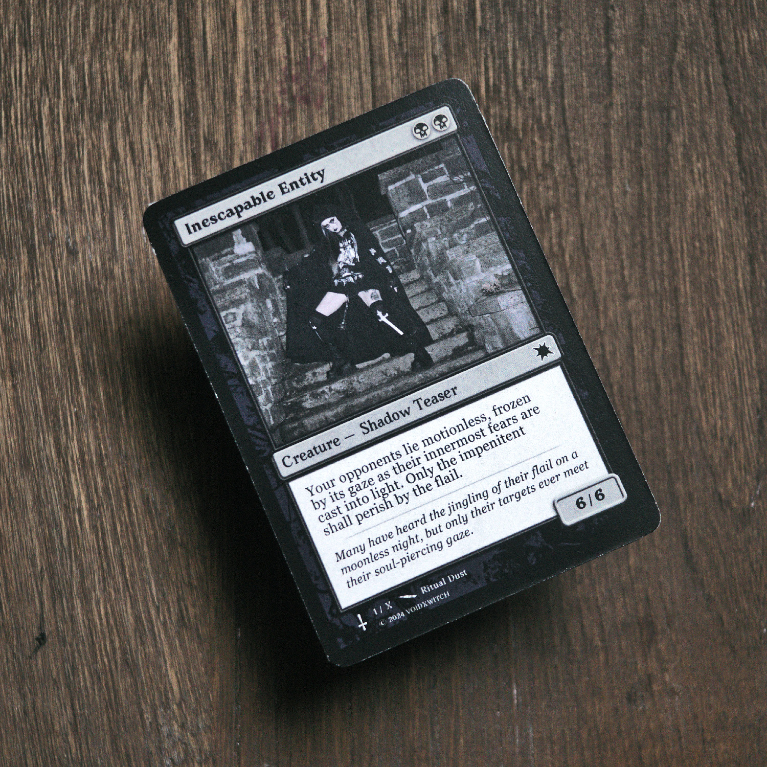 Front of the printed card