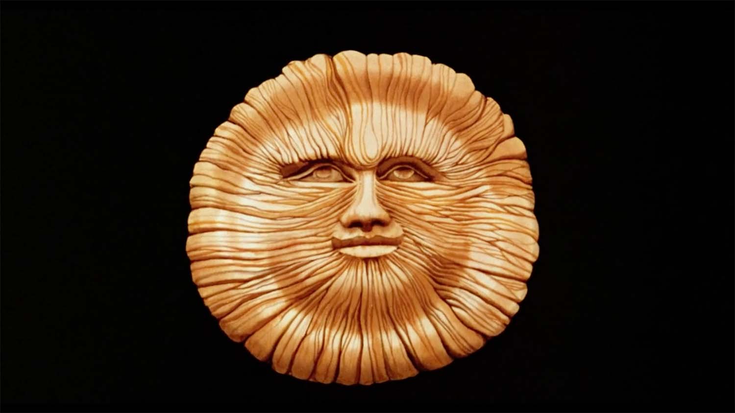 The sun symbol from the titles of the Wicker Man movie