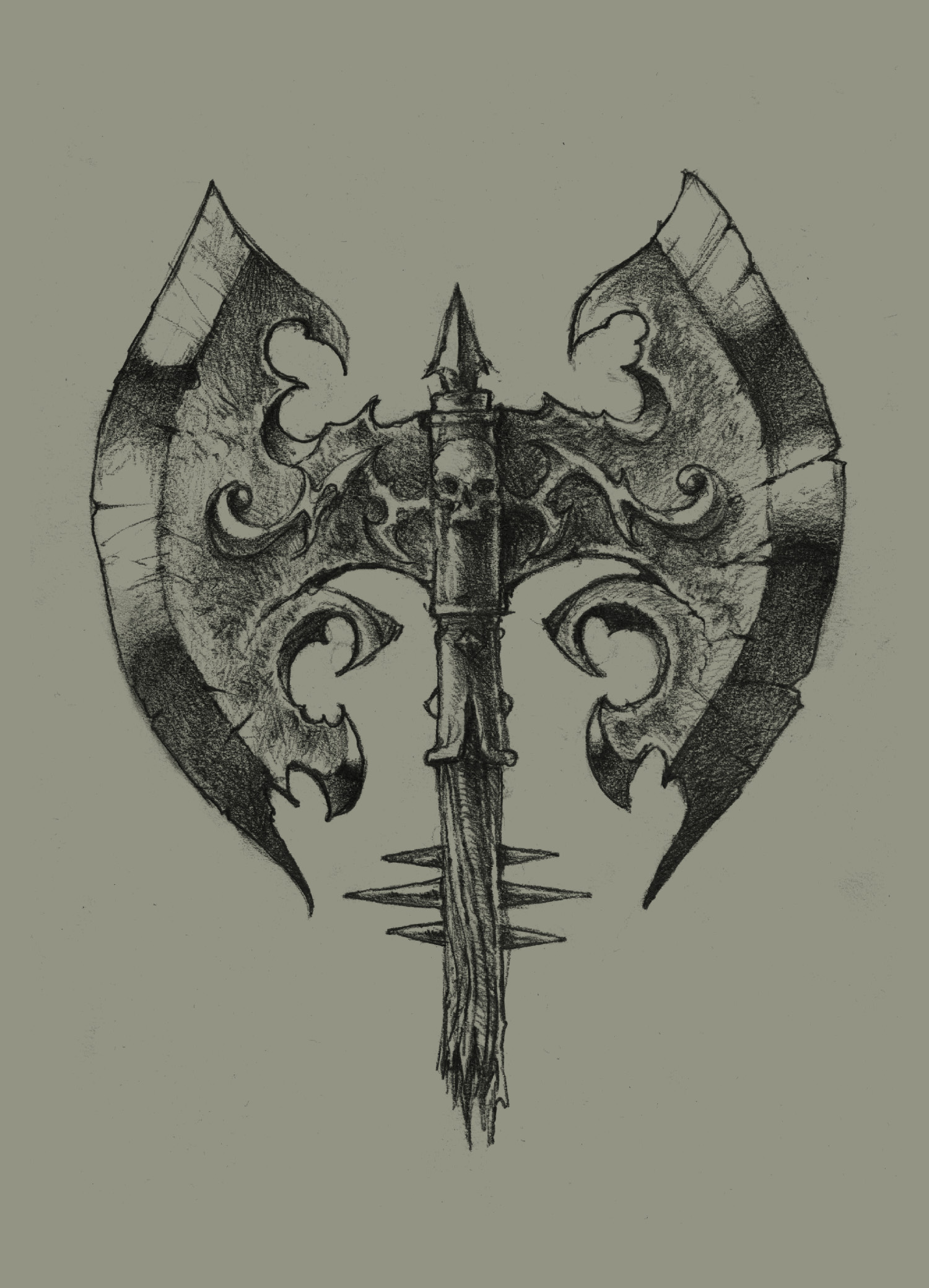 Dark Fantasy Battle axe